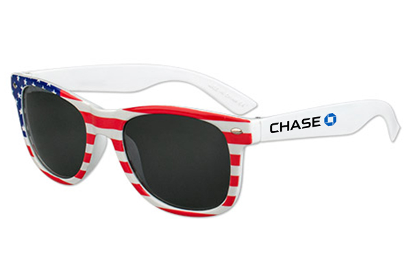 Custom Red, White, and Blue Iconic Sunglasses